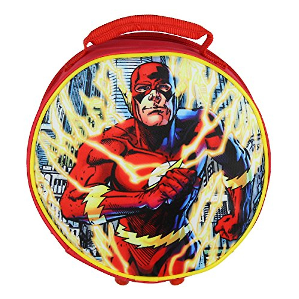 DC Comics Flash Lunch Box Soft Kit Insulated Cooler Circle Bag