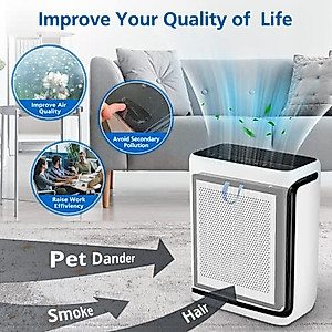 2 Pack Vital 200S Replacement Filter Compatible with LEVOIT Vital 200S Air Purifie-r, 3-in-1 H13 Grade True HEPA, High-Efficiency Activated Carbon Vital 200S-P Replacement Filter, Vital 200S-RF