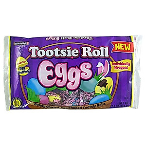 Tootsie Roll Eggs Easter Candy Basket Filler 7.5oz (Pack of 2)