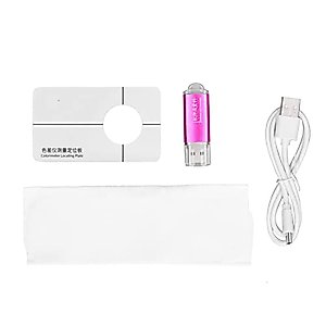 Spectrophotometer, Portable Professional Color Difference Tester Digital 3.5in Touch Screen with Software for Whiteness Yellowness