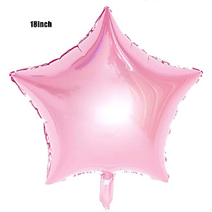 USLEH 5 PCS - Birthday Party Balloons - Large Size Minni-e Mouse Foil Balloon - Adult & Kids Party Theme Decorations