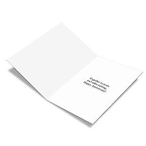 NobleWorks - 20th Anniversary Card with Envelope - 20 Years of Love, Marriage Milestone Card for Wife, Husband, Couples - Year Time Count 20 C9088MAG