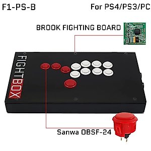 FightBox F1-PS-B Arcade Joystick Game Controller For PS4/PS3/PC