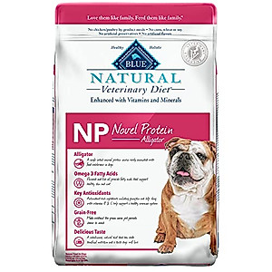 Blue Buffalo Natural Veterinary Diet NP Novel Protein Dry Dog Food, Alligator 22-lb bag
