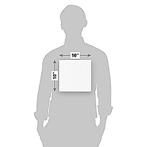 Academy Art Supply Canvases Panels 10 x 10 inch - 100% Cotton Artist Blank Canvas Board for Painting, Pre-gessoed, Primed, Acid-Free Canvas Panels, Perfect for Acrylic and Oil Painting, Pack of 12