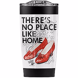 Logovision The Wizard of Oz No Place Like Home Stainless Steel Tumbler 20 oz Coffee Travel Mug/Cup, Vacuum Insulated & Double Wall with Leakproof Sliding Lid | Great for Hot Drinks and Cold Beverages