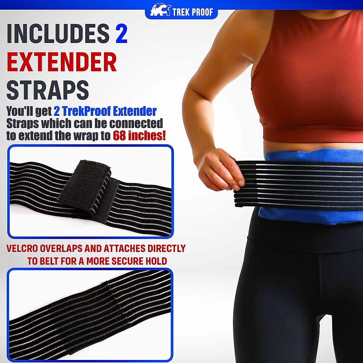 Ice Pack (3-Piece Set) – Reusable Hot and Cold Therapy Gel Wrap Support Injury Recovery, Alleviate Joint and Muscle Pain – Rotator Cuff, Knees, Back & More (3 Piece Set - Large)