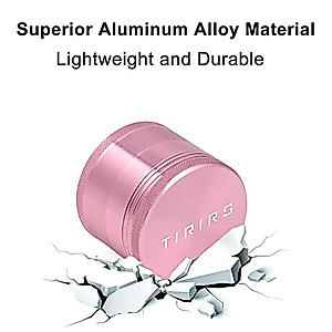 TIRIRS Aluminium Grinder 2 Inch Pink.