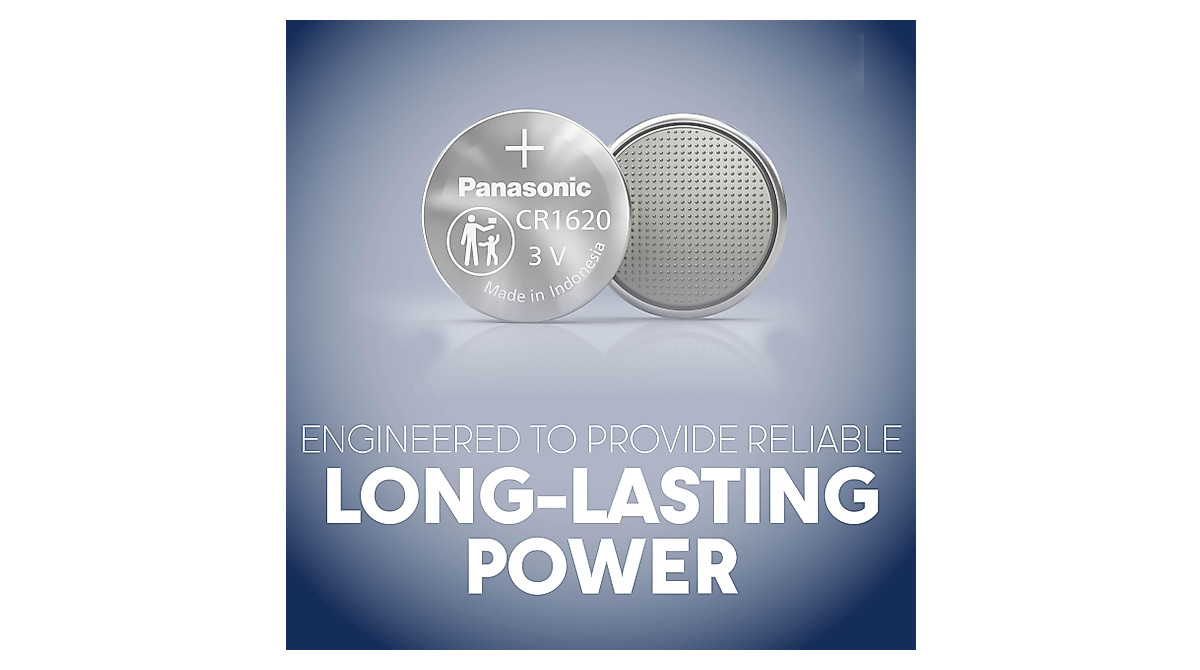 Panasonic CR1620 3V Lithium Batteries - Long Lasting, Child Safe