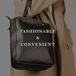 WEETEE Satchel Bags For Women, Small Size Crossbody Handbags Clutch Wallet Purses Card Holder Set 4pcs(Black)