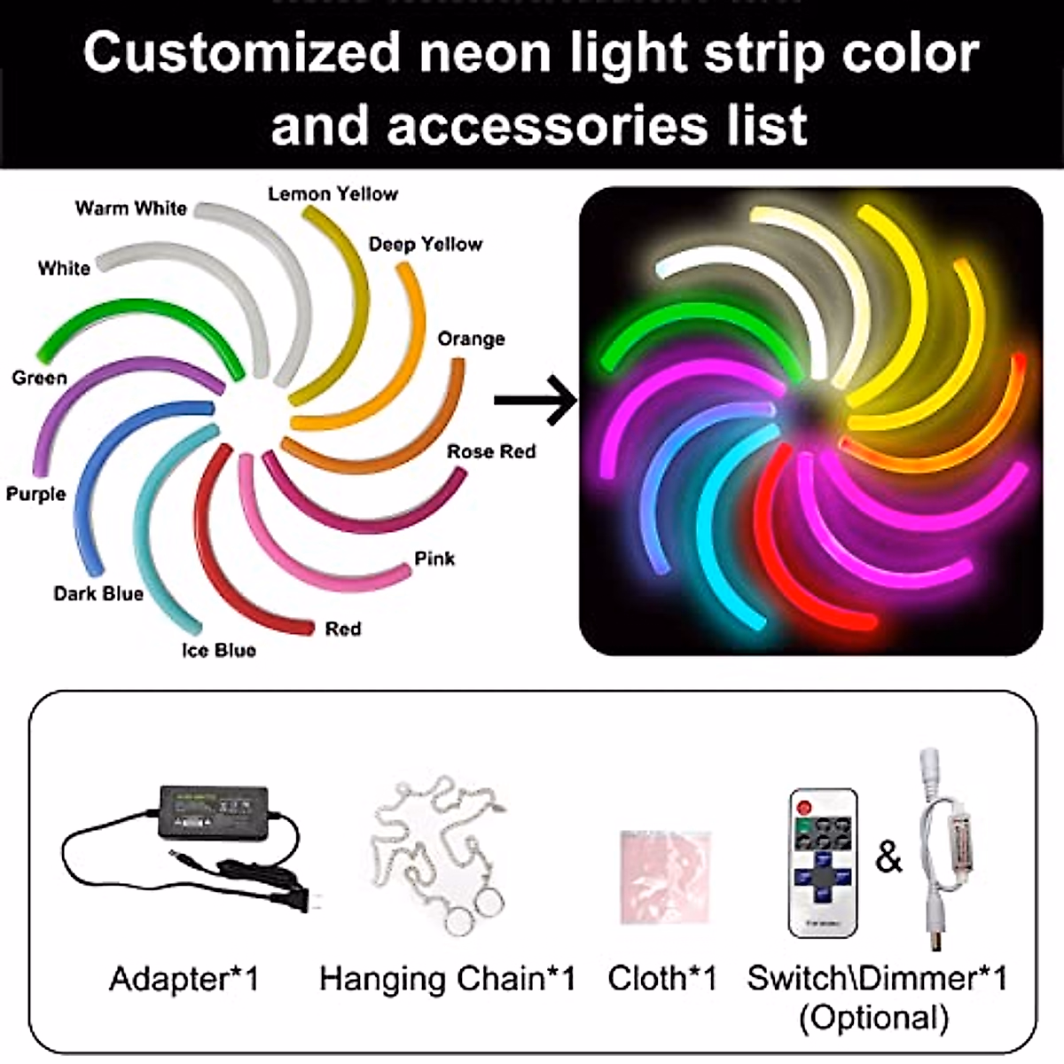 Custom Neon Sign Customizable, Yeeficent Custom LED Sign for Wall Decor, Personalized Neon Signs for Nail Salon Wedding Birthday Party Bedroom Bar Shop Name Logo (Optional 13" To 60")