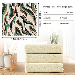 FRODOTGV Zebraleopard Fashion Trend Kitchen Towels and Dishcloths Rustic Dish Tea Towels Terry Dish Cloths for Kitchen Kitchen Tie Hand Towels