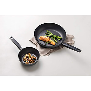 LocknLock Hard & Light Black Aluminum Cookware Frying Pan, 12 inch