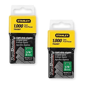 Stanley TRA205T 1,000 Units 5/16-Inch Light Duty Staples (2 pack)