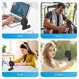 COMFIER Portable Handheld Fan,Personal Fan,Mini Fan with Power Bank,Rechargeable Hand held Fan,Hand Fans Battery Operated,Small Fan for Kids Girls Women Men,Travel,Outdoor,Sports