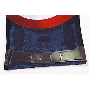 Red Plume Men's Compression Sports Fitness Shirt, Armor Captain T-Shirt (L, Armor+Combat Clothes)