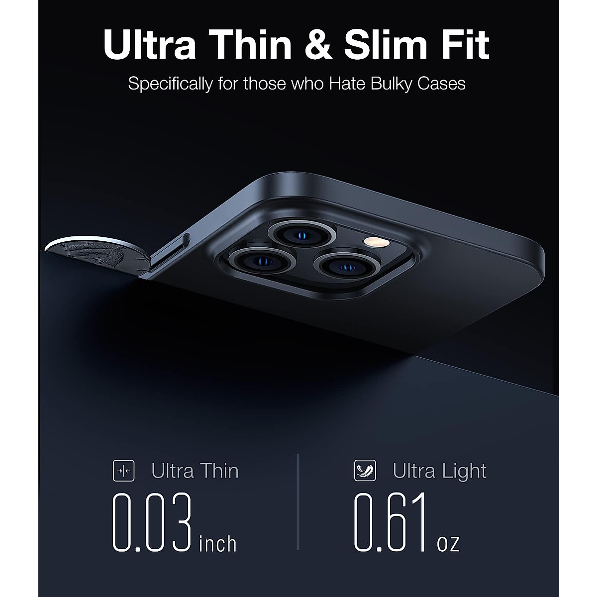 TORRAS Magnetic Slim Fit for iPhone 13 Pro Case Ultra Thin Compatible with MagSafe Velvety Touch Matte Hard PC Cover Protective Anti-Fingerprint Anti-Scratch for iPhone 13 Pro Phone Case, Black