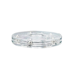 LC LICTOP Lazy Susan Hardware Rotating Turntable Bearing Round Swivel Plate 75mm/2.95" Transparent Turntable Organizer Acrylic for Spice Rack Table Cake Kitchen Pantry Decorating 4pcs