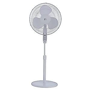 Gam-Pak Perfect Aire 48.5 in. H x 16 in. Dia. 3 Speed Oscillating Pedestal Fan with Remote - Total Qty: 1