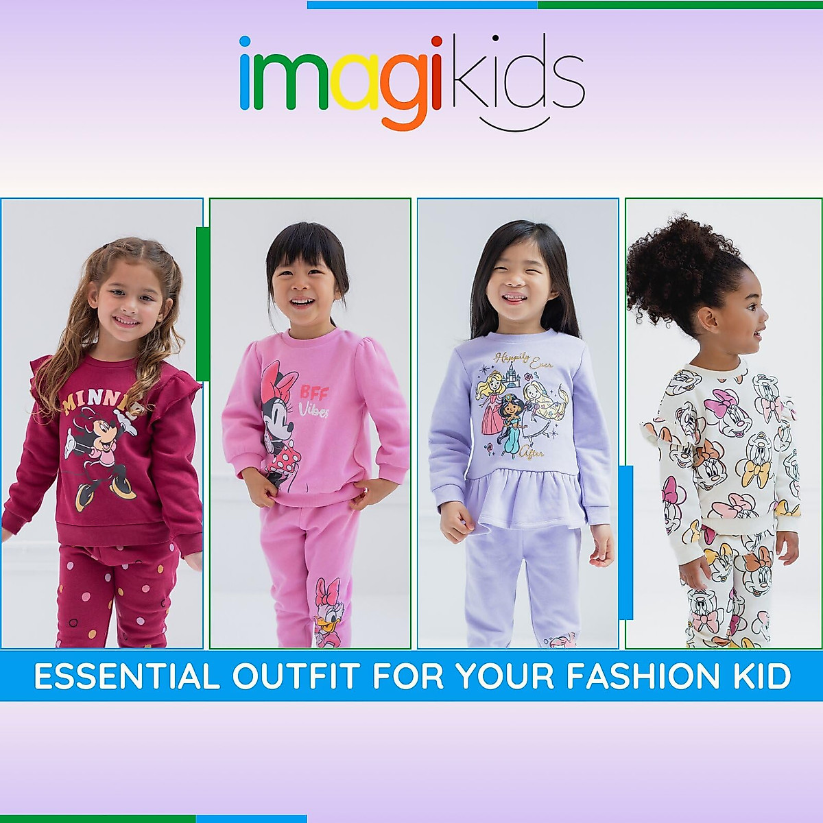 Disney Minnie Mouse Toddler Girls Fleece Sweatshirt and Pants Set Polka Dots Minnie Mouse/Polka Dot 3T