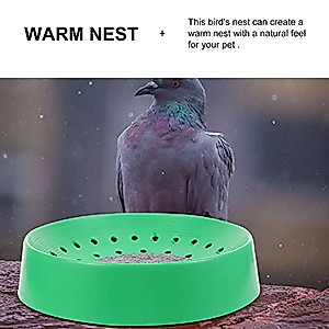 balacoo Bird Nesting Material Holder 4pcs Bird Breeding Nest Pigeon Hatching Box Plastic Bird Cage Quail Nesting Bowl for Pigeons Quails and Small Birds Nesting Pads for Chicken Coop