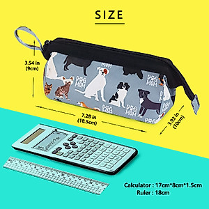 TYNGZEH Pencil Case Zipper Pouch,Makeup bag Travel Cosmetic Bag Small,Easy Grip Handle,Cosmetic Bag With Handle,With Smooth Zipper,Durable Lightweight,Applicable To Office And School