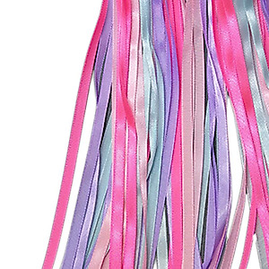 BESPORTBLE 1 Pair Kids Bike Handlebar Ribbons Streamers Colorful Scooter Tassels Grips for Children Boys Girls