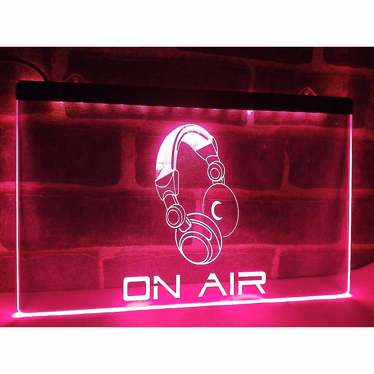 1st Door Imports On Air Headset LED Sign for DJ Recording Studio