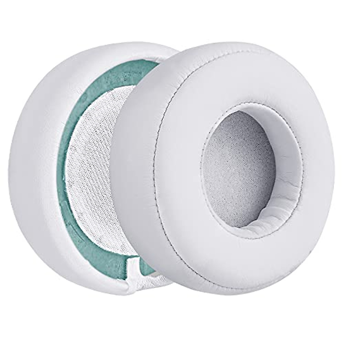 Geekria QuickFit Replacement Ear Pads for Monster Beats Pro Detox Headphones Ear Cushions, Headset Earpads, Ear Cups Repair Parts (White)