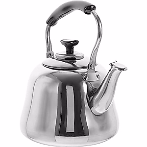 STOBAZA Whistling Tea kettle for Stove Top, Whistling Stovetop Teapot with Infuser, Gooseneck Pour Over Coffee Kettle, Food Grade Stainless Steel Teakettle Tea Pot, Water Boiler, 3L