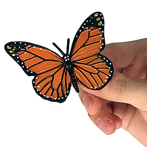 iftnotea 8PCS Monarch Butterflies Life Cycle Toy Figurines for Kids with Actias Ningpoana Figure - Caterpillar to Butterfly Kit Growth Montessori Toy for 3 4 5 6 Years Old