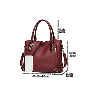 Women's Handbag Tote Bag Large Capacity Women's Shoulder Bag Crossbody Bag (Brown)