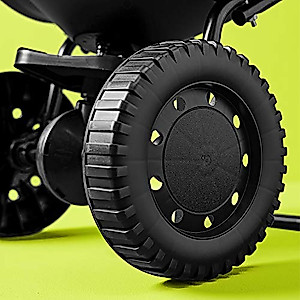 AMAZE 75201 Broadcast Spreader-Quickly and Accurately Apply up to 10,000 sq. ft. of Grass Seed, Fertilizer, and Other Lawn Care Products to Your Yard, 75201-1