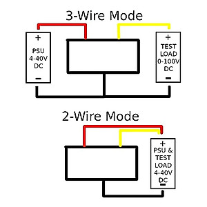 (5-Pack) JacobsParts Ultra-Small 0-100V DC 3-Wire Voltmeter LED Volt Meter Voltage Tester (Green)