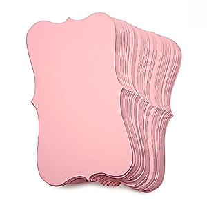 PPAPPAPPIYO Pink Paper Index Cards Business Cards (100) Paper3.54inx1.96in P04 - Blank