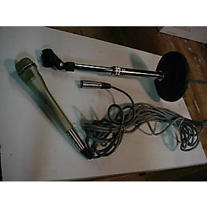 LANIER UNI-DIRECTIONAL DYNAMIC MICROPHONE 500ohm, Table Top Stand, XLR Audio Cable