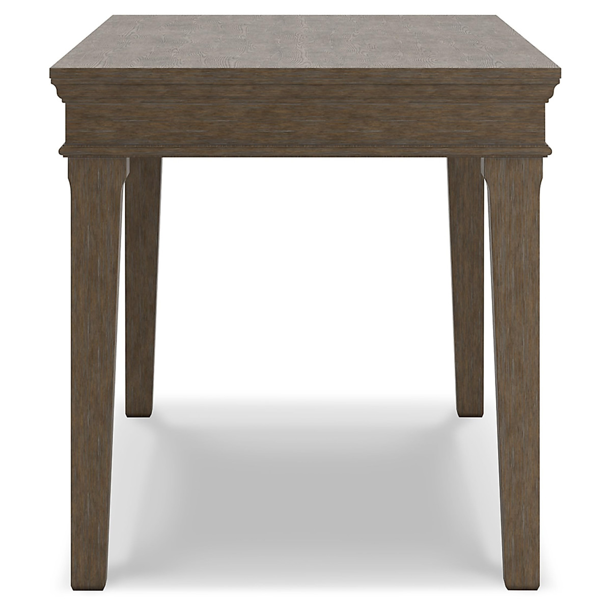 Ashley Furniture Signature Design by Ashley Janismore Traditional Home Office 63 inch Desk in Weathered Gray