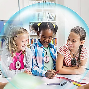 Wearable Air Purifier Necklace - Portable Personal Ionizer - Rechargeable Travel-Size Air Cleaner - Removes Dust Allergen Odor Viruses Bacteria - Use in Office Airplane Train Bus - For Kids and Family