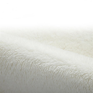 UEAUY Rectangle Area Rug Soft Fluffy Nursery Rugs Washable Non Slip Modern Carpet for Living Room Bedroom Home Décor Black 1.3 x 2 Feet