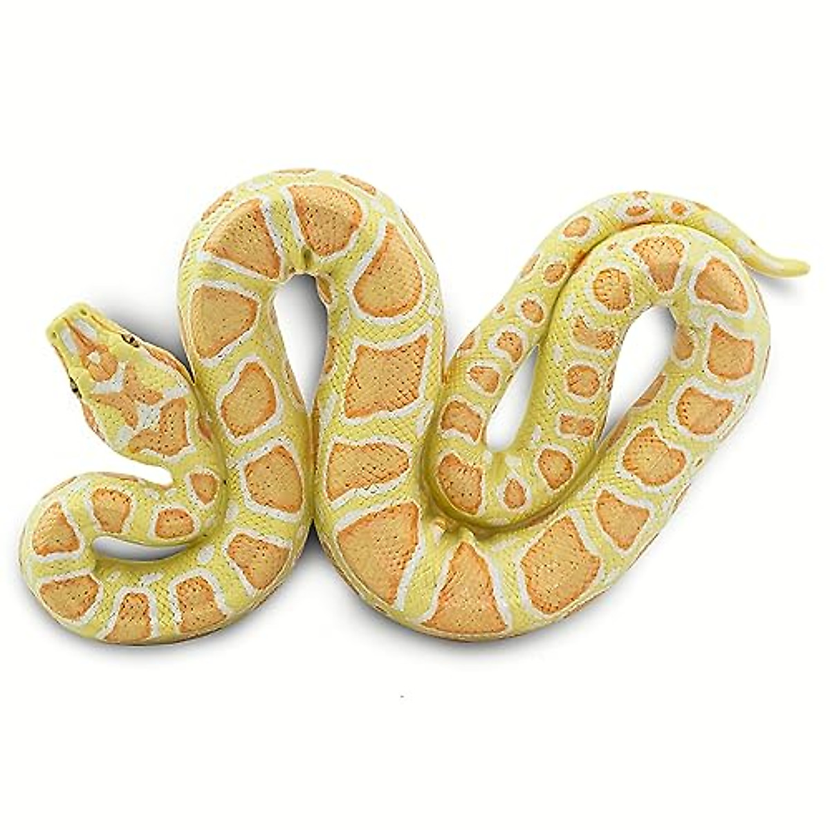Safari Ltd. Albino Burmese Python Figurine - Lifelike 5.5" Snake Figure - Educational Toy for Boys, Girls, and Kids Ages 3+