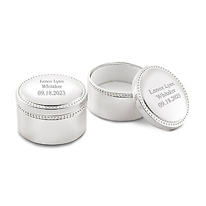 THINGS REMEMBERED Engraved Beaded Tooth and Curl Keepsake Box Set (Free Customization)