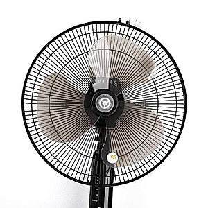 CHICTRY Plastic Fan Blade Replacement Leaves with Nut Cover for Household Standing Pedestal Fan Table Fanner General Accessories Black 3 Leaves 16 inch