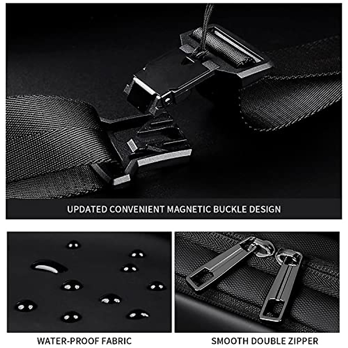 Furixin Messenger Bag Sling Backpack for Men,Casual shoulder bag Large Capacity Waterproof Chest Bag,11 Inch Ipad Crossbody Bag