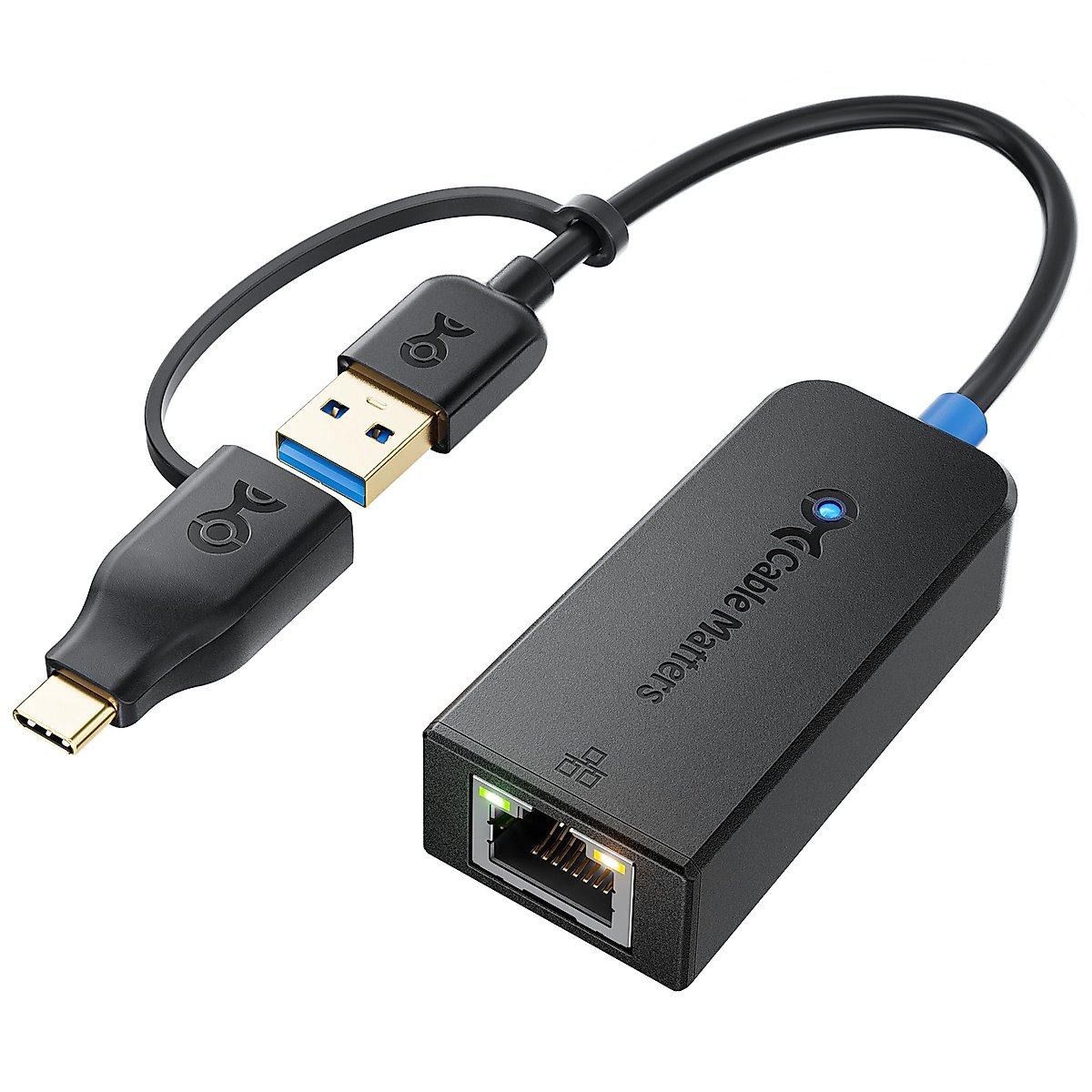 Cable Matters USB C to 2.5 Gigabit Ethernet Adapter, USB to 2.5 Gigabit Ethernet Adapter, Not Compatible with M2 Macs (2.5g Ethernet to USB, 2.5gbps Ethernet Port) -Compatible with Thunderbolt 4 USB 4