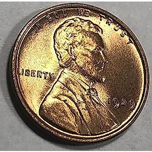1929 P Lincoln Wheat Penny Cent MS-65 RED