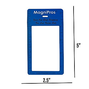 (2 Pack) MagniPros Large Full Page 3X Magnifier Premium Magnifying Sheet Fresnel Lens 7.5" X 10.5" with 3 Bonus Bookmark Magnifiers Ideal for Reading Small Prints & Low Vision Seniors