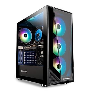 iBUYPOWER Pro Gaming PC Computer Desktop Trace 4 MR 165i (Intel i7-10700F 2.9GHz, AMD RX 580 8GB, 16GB DDR4 RAM, 480GB SSD, 1TB HDD, WiFi Ready, Windows 10 Home)