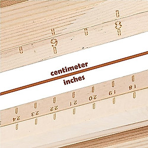 Horoper Wood Bracelet Jig U Shape Clear Scale Bracelet Jig Kit, DIY Hand Knitting Bracelet Jig Free Size Length Wooden Jig Bracelet Maker Holder with 2 Clips Bracelet Braiding Tool