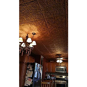 50pc of Astana White (20"x20" Foam) Ceiling Tiles - Covers About 135sqft - Styrofoam Ceiling Tile for Glue up Application