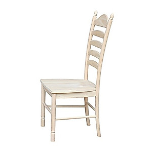 International Concepts Bedford Ladderback Dining Chairs, Unfinished